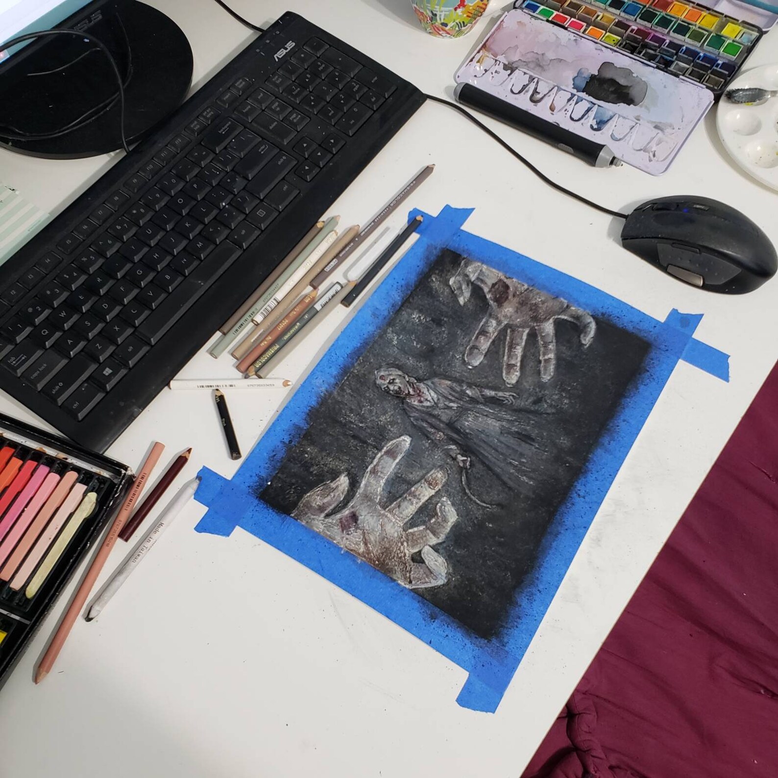 Phasmophobia Art PRINT Ghost Hunting Original Haunted - Etsy