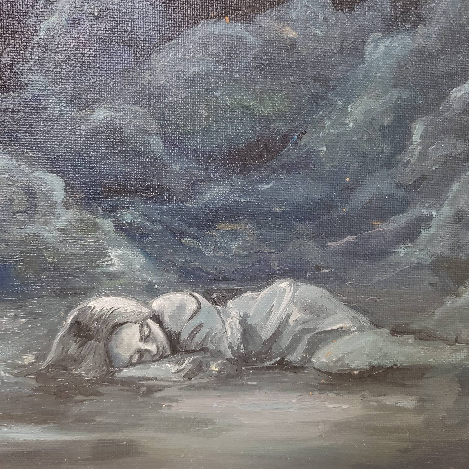 Grief Laying in the Clouds Art PRINT Original Oil Painting - Etsy