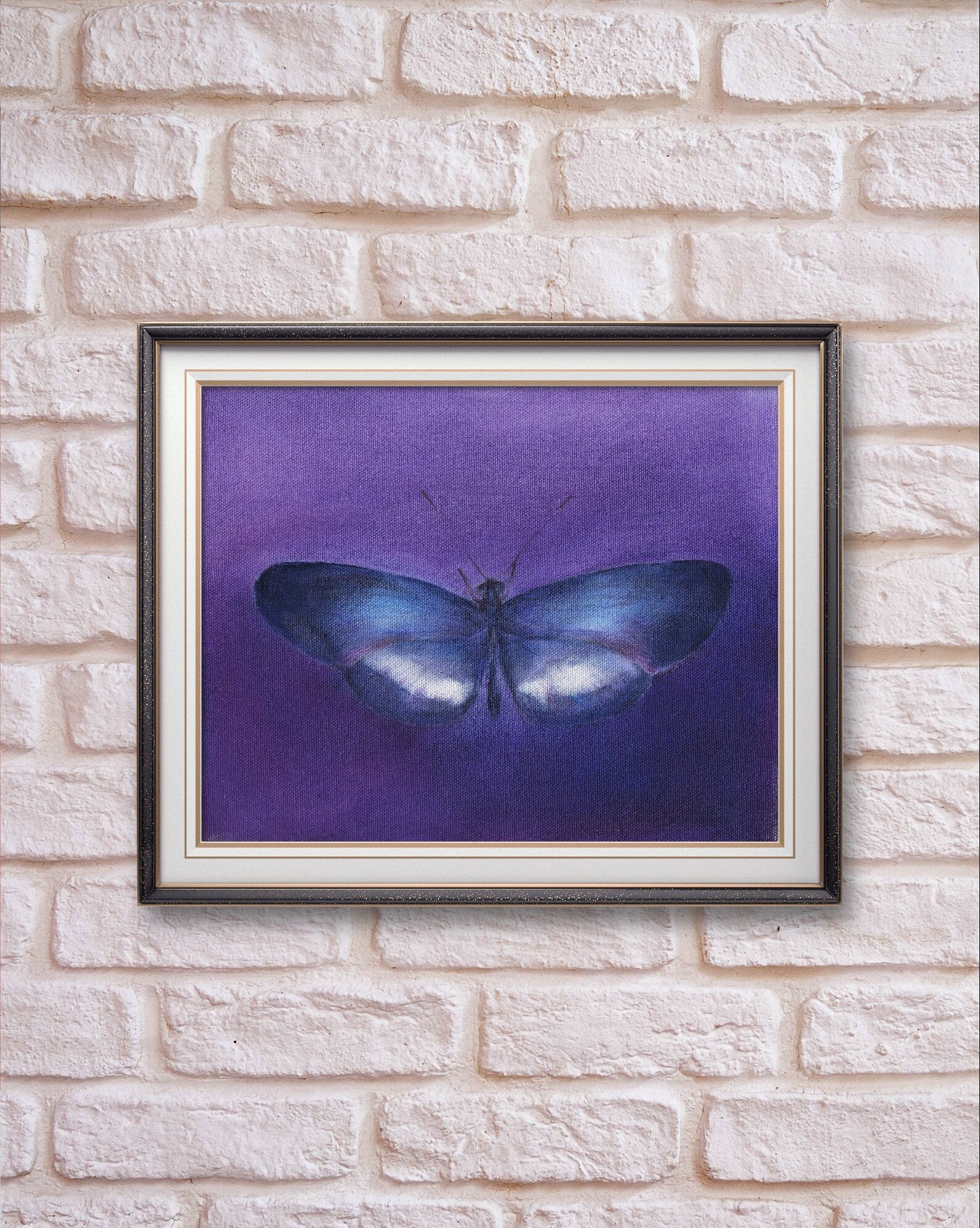 Butterfly Still Life- Art PRINT, Original Oil Painting, Moth Insect - Etsy