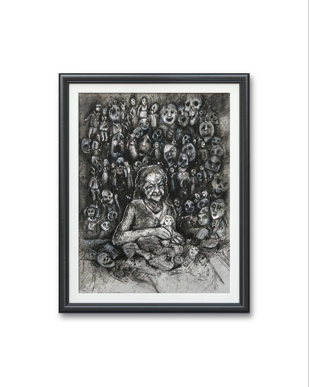 Doll Maker, Cursed Dolls Original Art PRINT, Watercolor Illustration ...