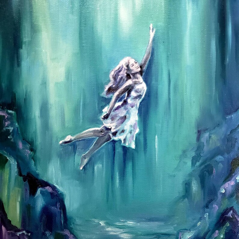 Ocean of Remembrance Art PRINT Oil on Canvas Painting | Etsy