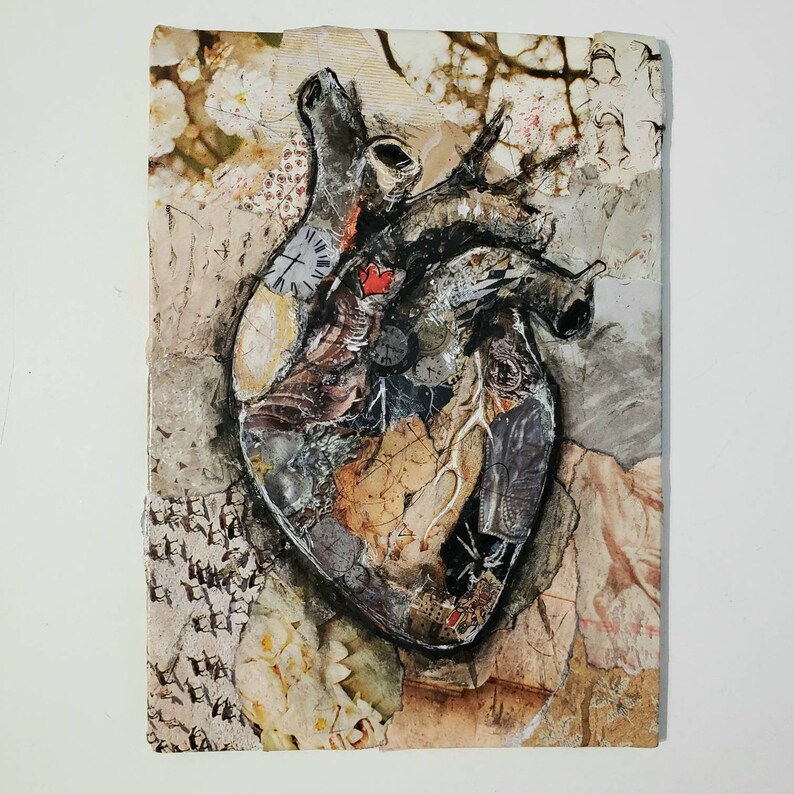 Temporal Heart- Anatomic Human Heart, Art PRINT, Original Illustration ...