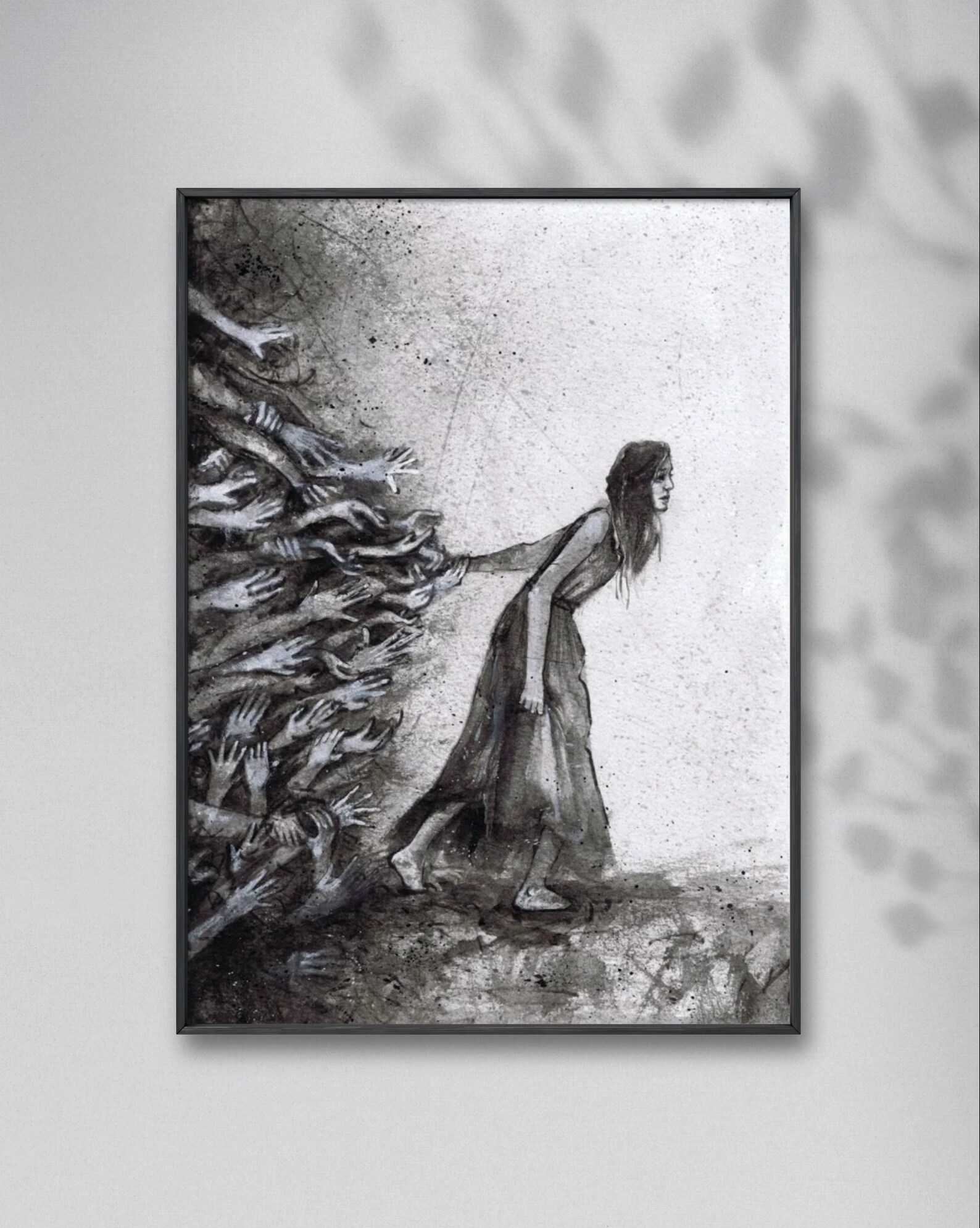 Addiction- Art PRINT Original Oil Painting Artwork Mental Health ...