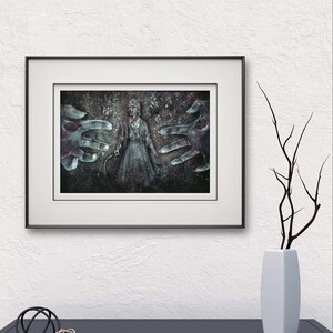 Phasmophobia- Art PRINT Ghost Hunting Original Haunted Watercolor ...