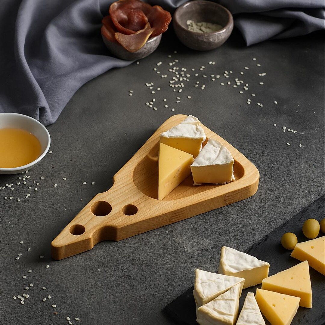 Wood Cheese Board: Rustic Appetizer Serving Plate - Etsy