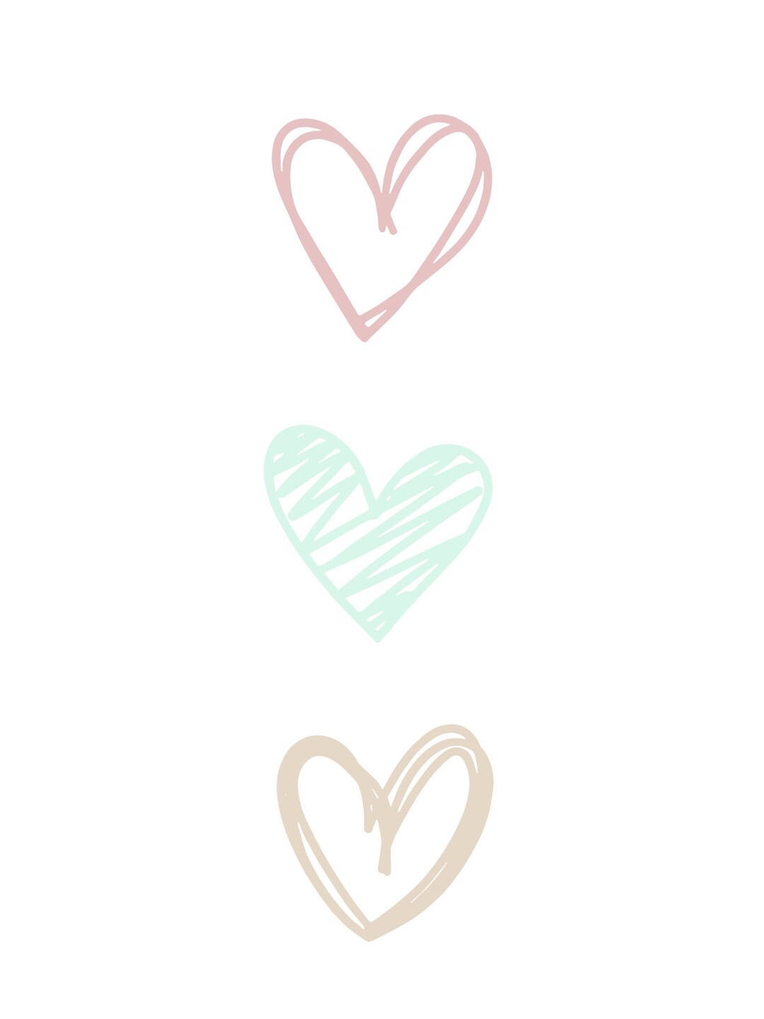 Simple Hearts Digital Download - Etsy