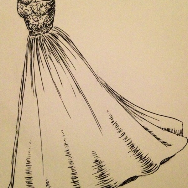 Dress Sketch - Etsy