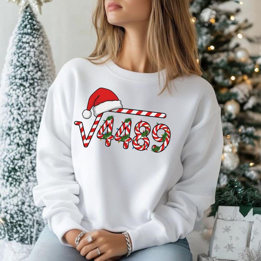 Square Root of 4489 Christmas PNG: Math Teacher Design (digital ...