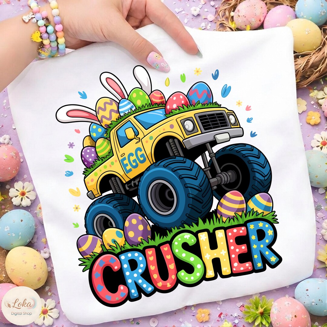 Egg Crusher Png, Easter Day Png, Monster Truck Png, Happy Easter Day ...