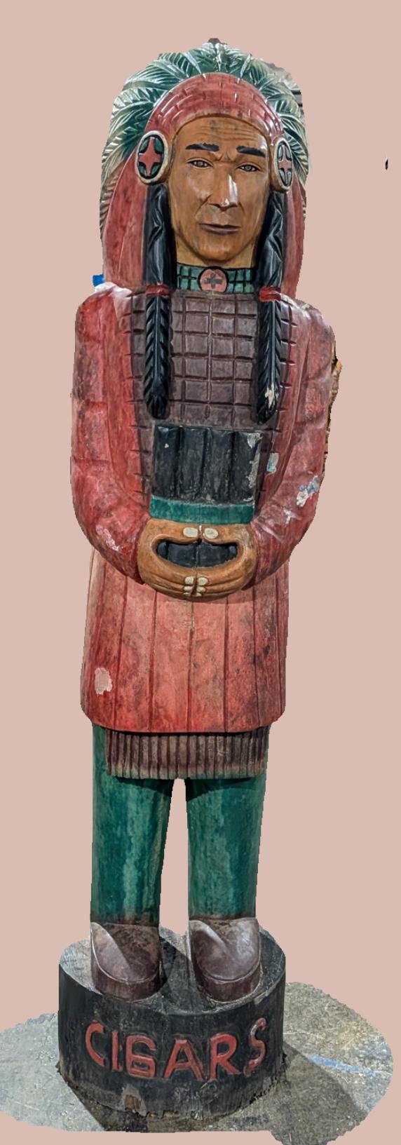 Large Cigar Store Indian Sculpture/statue - Etsy