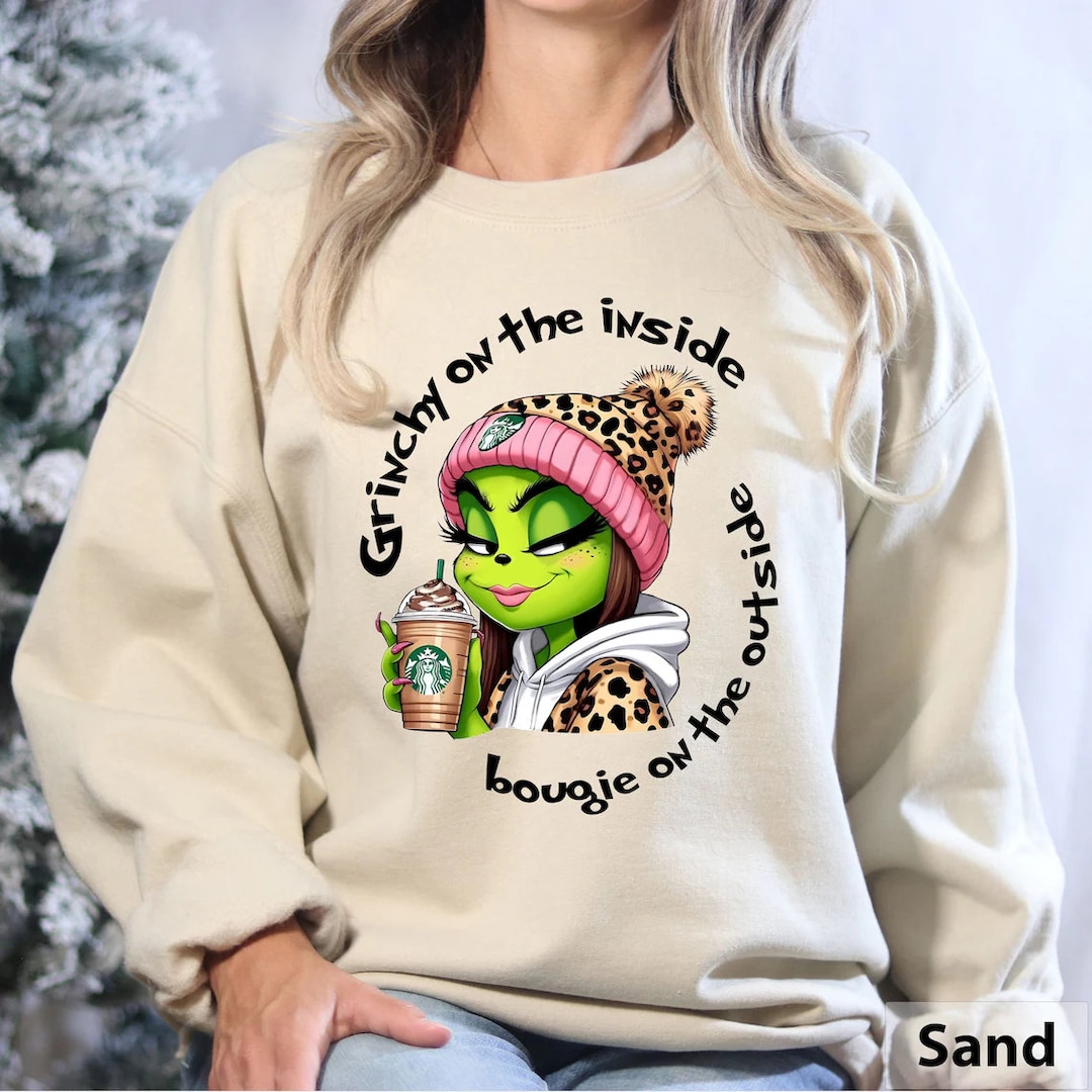 Grinch Boujee Noël PNG Joyeux Grinchmas Png Grinch Leopard - Etsy France