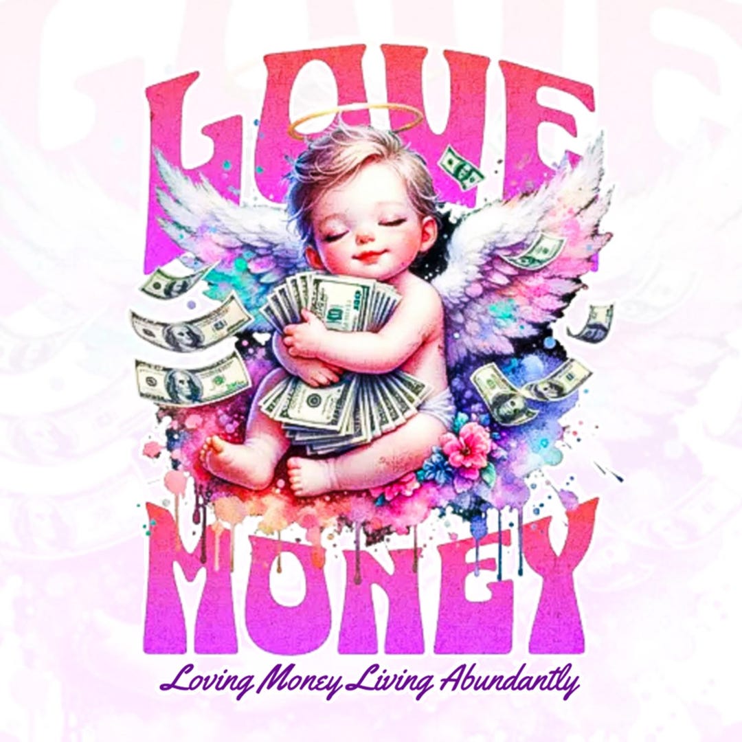 Love Money Angel Baby PNG SVG | Cute Money Angel Illustration | DIY ...