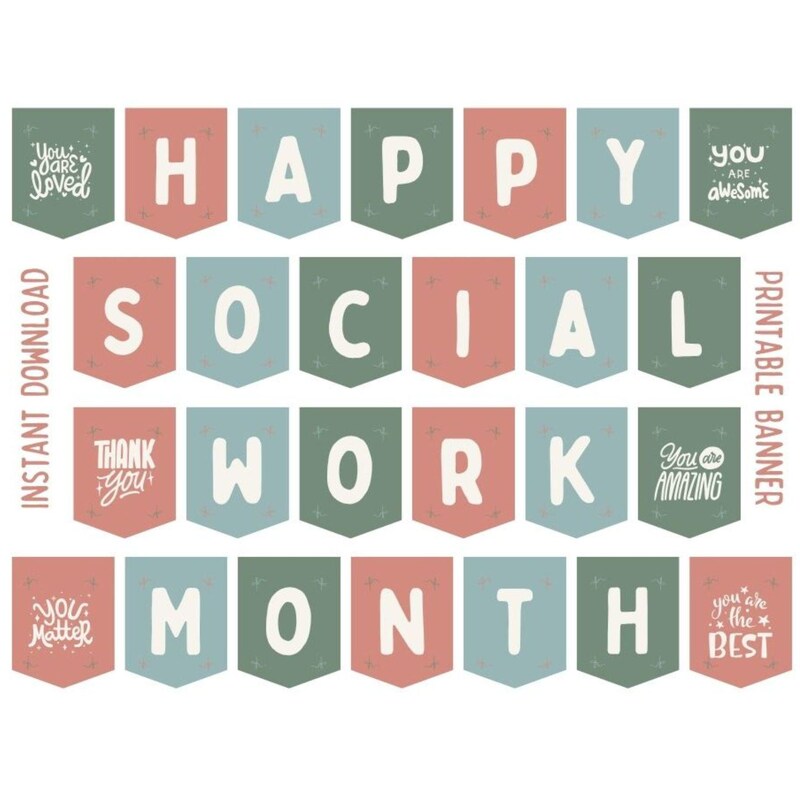 Happy Social Work Month - Etsy