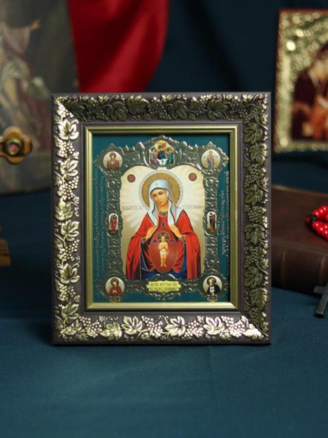 Virgin Mary Icon ''helper in Childbirth'' 5.9×7 Inches, Orthodox Icon ...