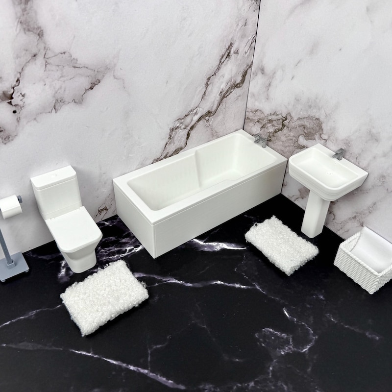 1/12 Scale Square Bath Tub - Etsy Canada