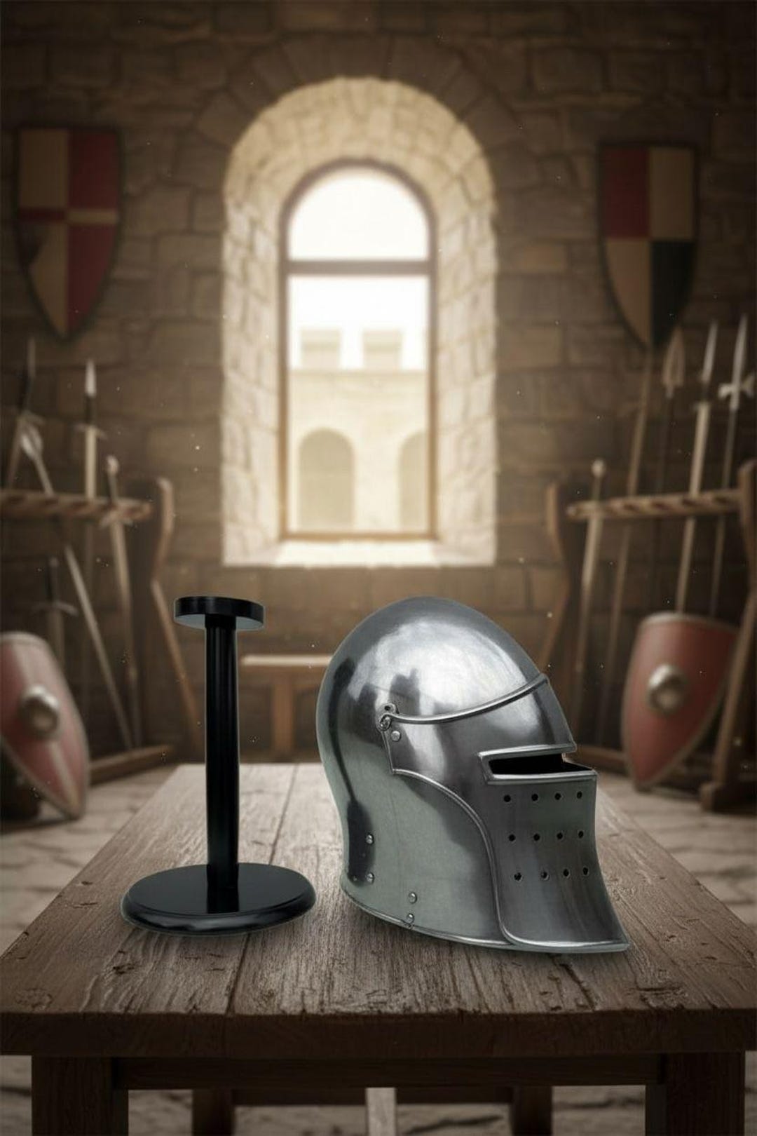 Medieval Armor Barbute Helmet | LARP Warrior Barbuta Armor Reenactment ...