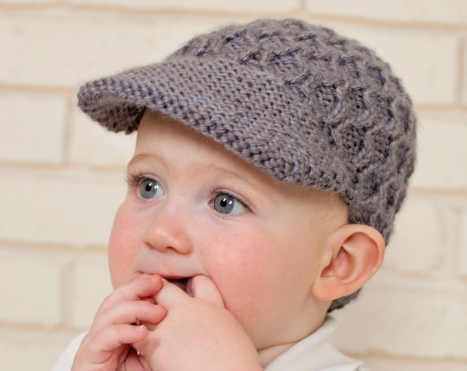 PDF Knitting Pattern Honeycomb Newsboy Newborn Baby to Adult Sizes ...