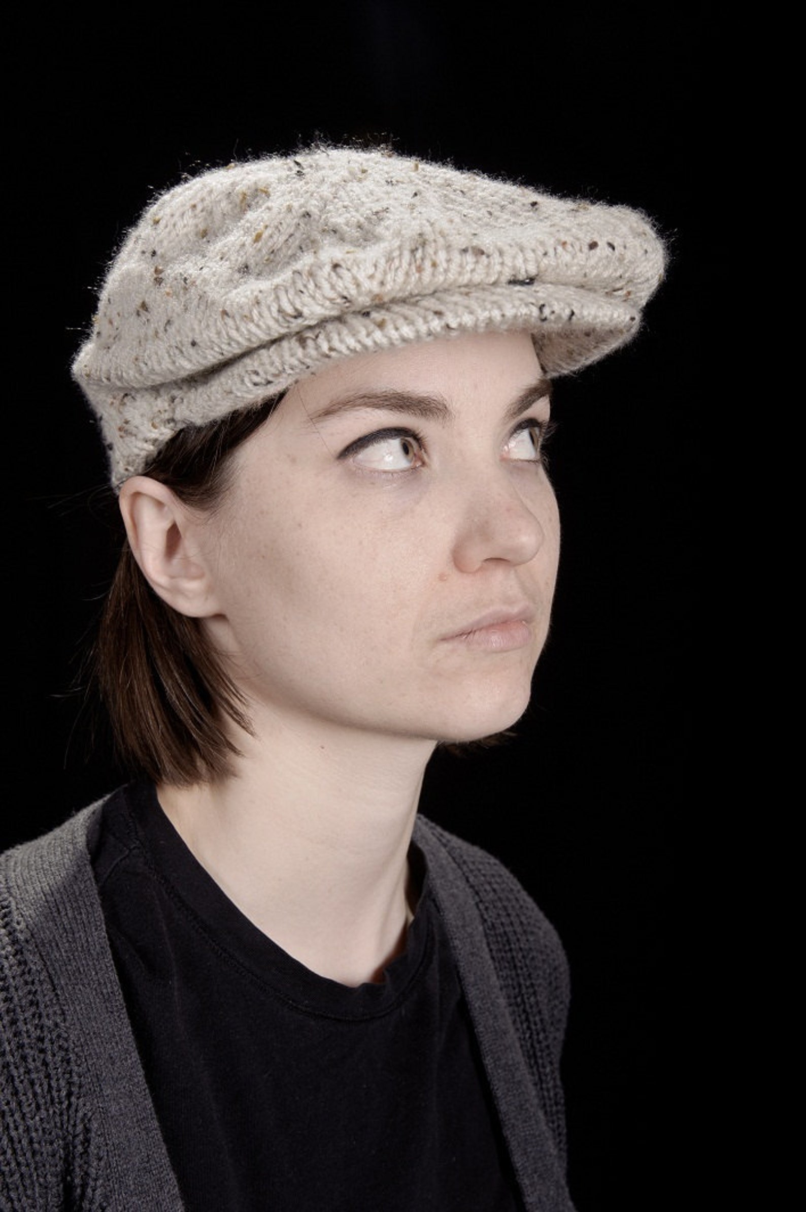 PDF Knitting Pattern Scally Cap Drivers Cap Newsboy Newborn Baby to ...