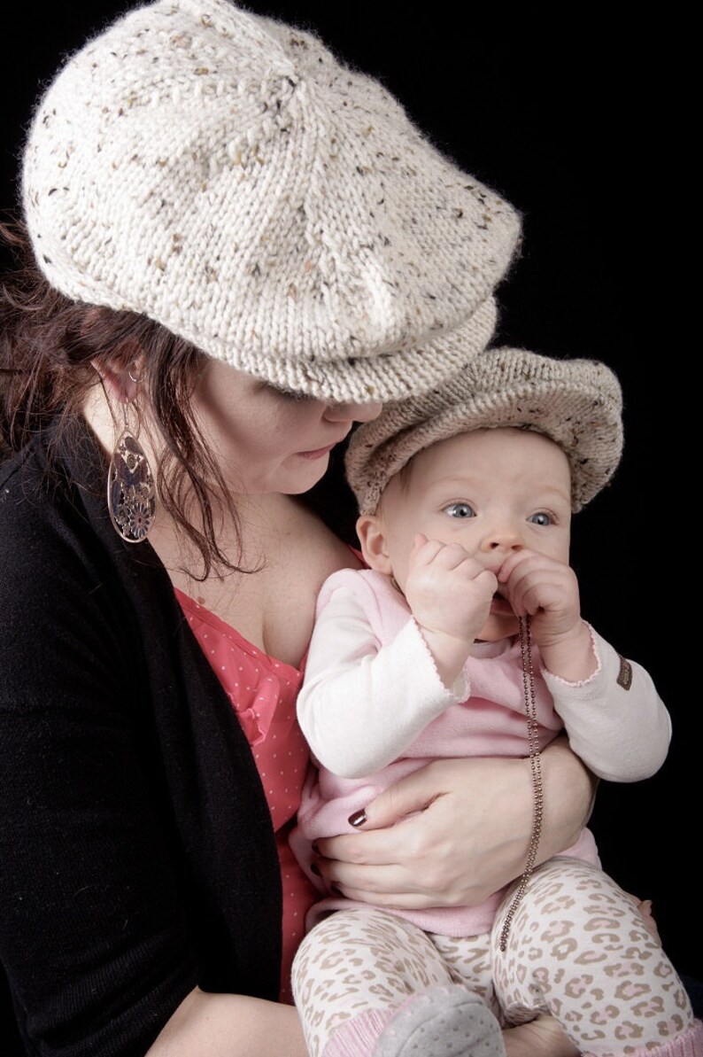 PDF Knitting Pattern Scally Cap Drivers Cap Newsboy Newborn Baby to ...