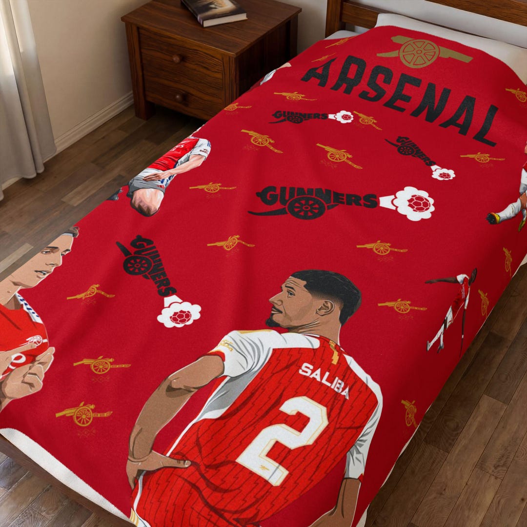 Champion Arsenal FC Players Special Design Velveteen Plush Blanket ...