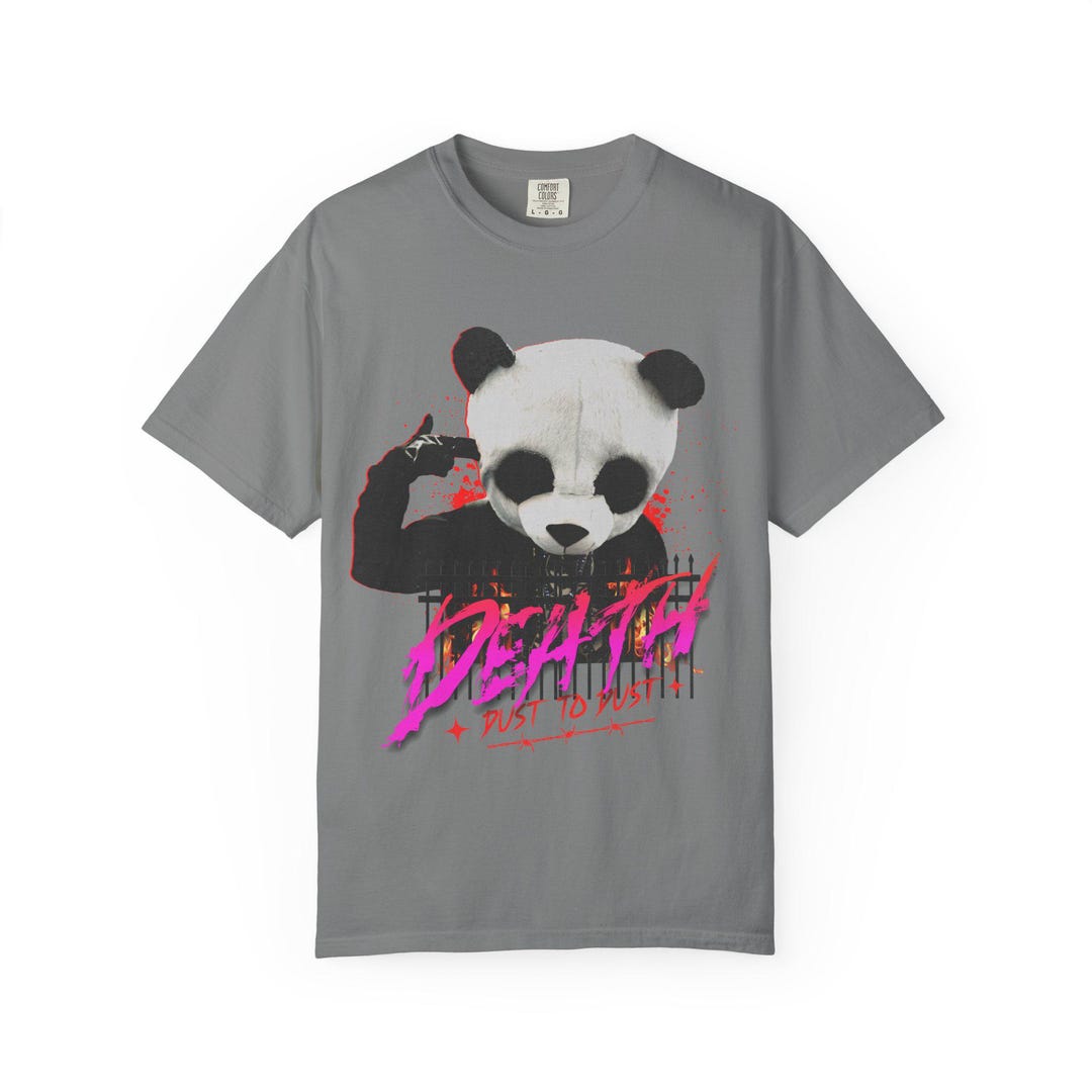 Panda Death Dust to Dust Dark Aesthetic Punk Streetwear Shirt - Etsy