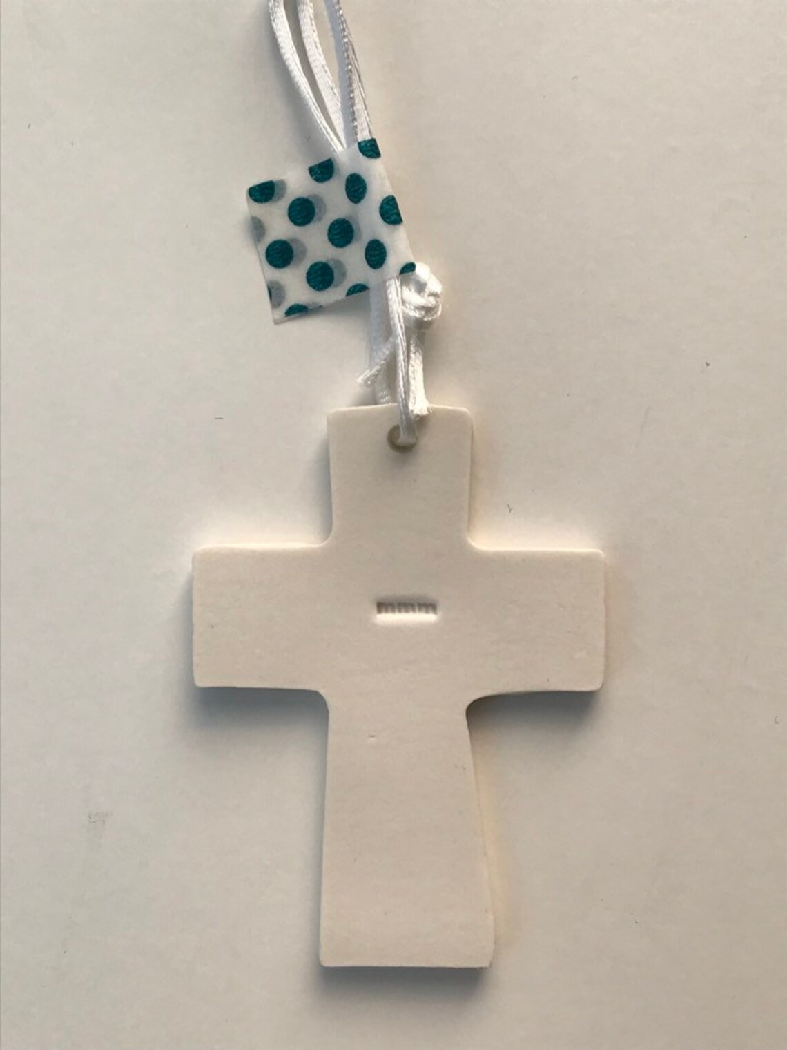 Porcelain Cross.christian Gift.christening Gift.baptism Gift.hanging ...