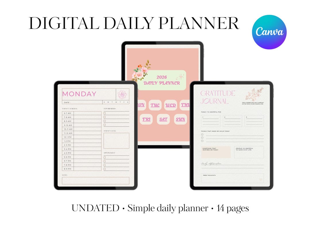Simple Planner to Create Better Daily Routines - Etsy