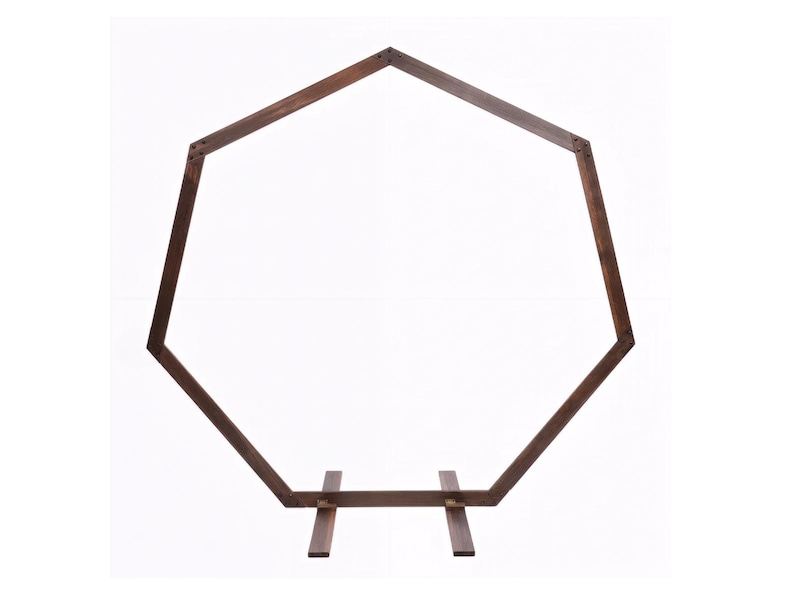 Heptagonal Wooden Wedding Arch for Ceremony | Wedding, Party, Garden ...