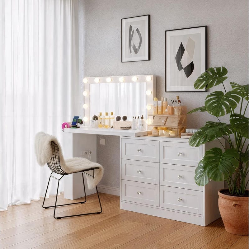 Vanity Desk Hutch - Etsy