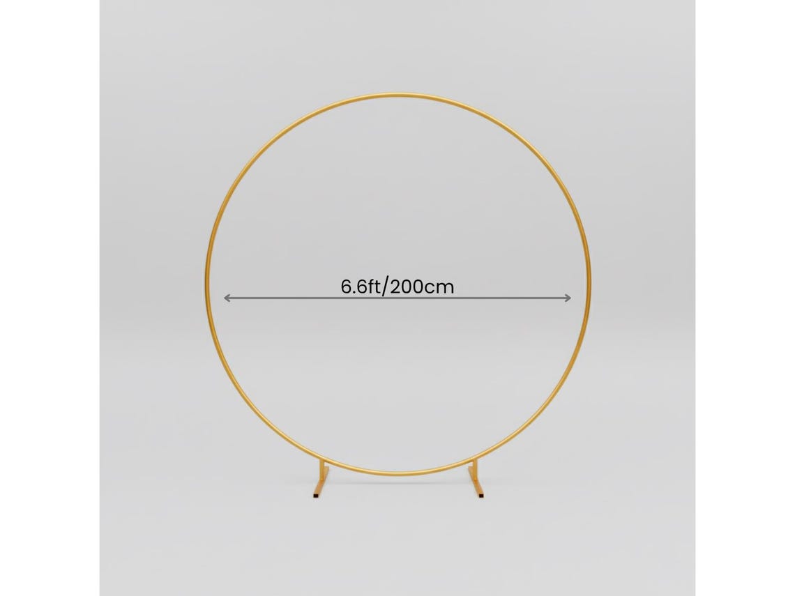 Metal Gold Circle Arch Frame | Round Balloon Backdrop Stand | Wedding ...