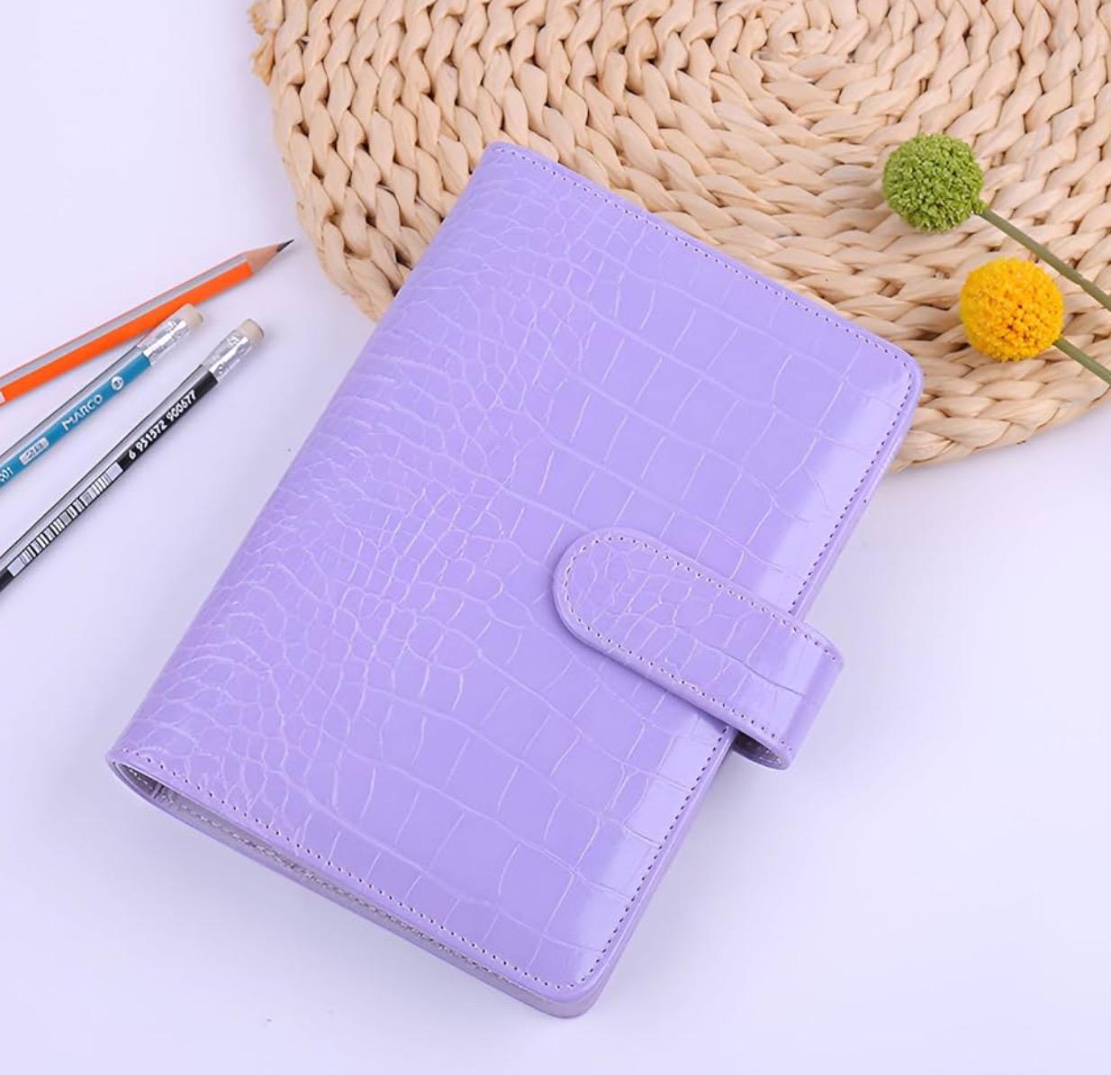 A6 Crocodile Print Budget Binder: Gold Bow Keychain - Etsy