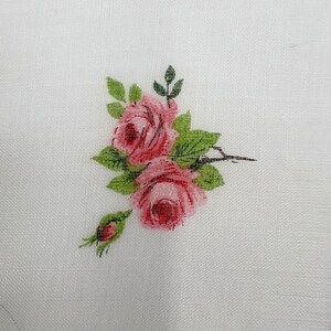 Vintage "1969" Calendar Year Handkerchief With Roses | Made in ...