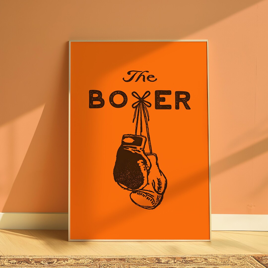 Boxing Gloves Wall Art | Minimal Gym Decor Poster Printable - Etsy