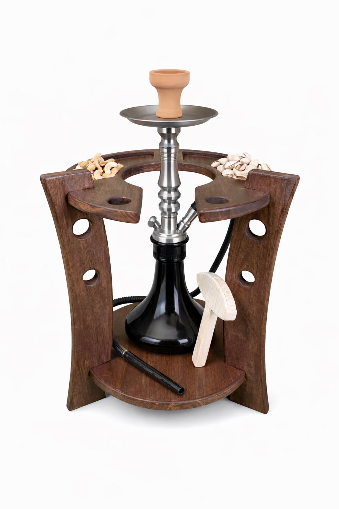 Modern Wooden Hookah Table – Lightweight, Easy to Assemble, Minimal ...