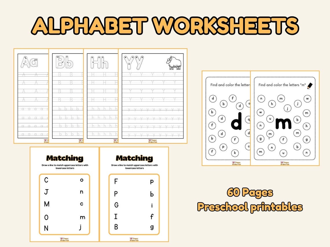 Alphabet Worksheets for Kids | Preschool Activity Book | ABC Tracing ...