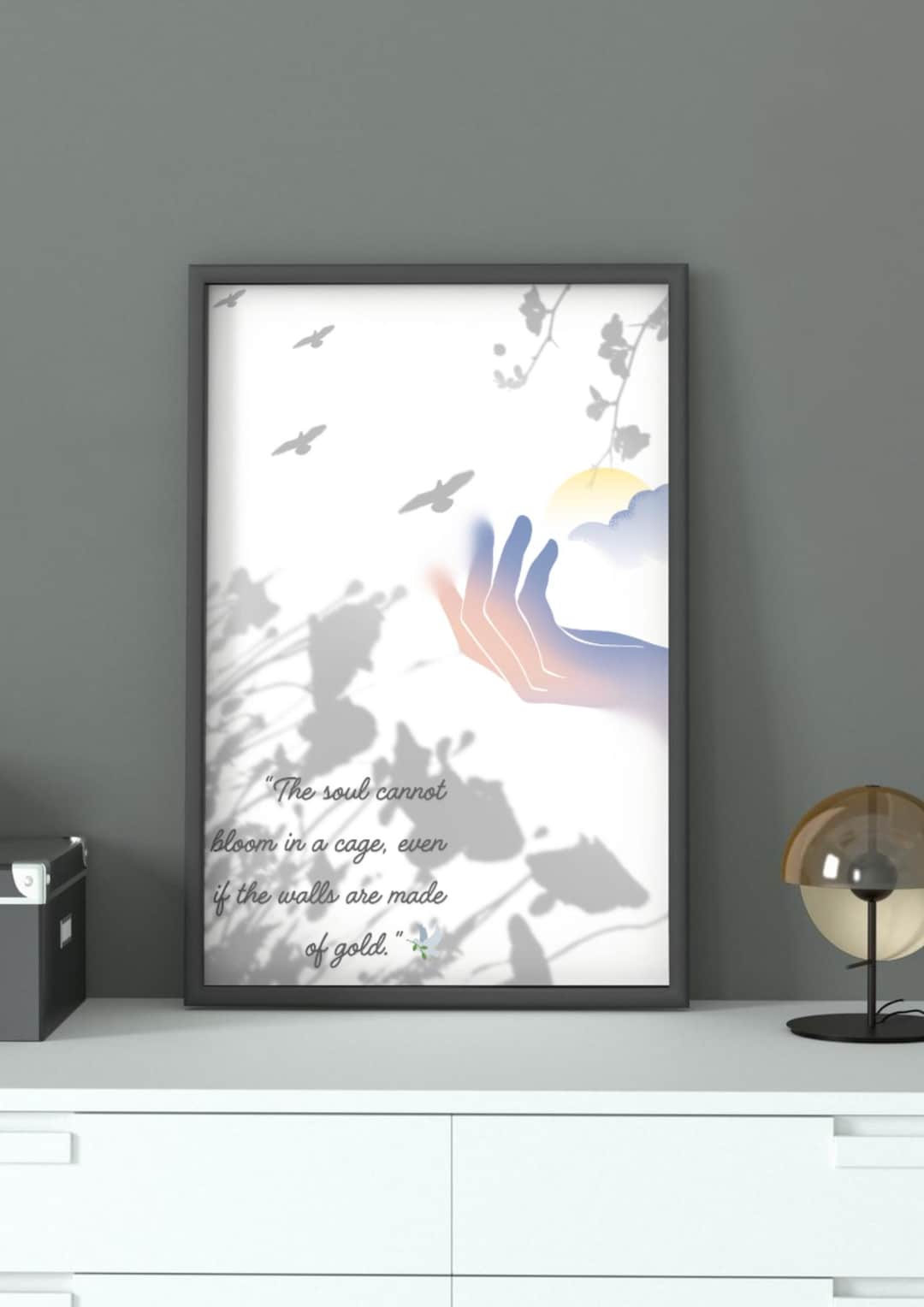 Printable Motivational Poster – Freedom & Soul Quote - Etsy