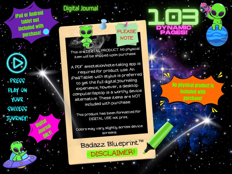 Undated Digital Journal | Infinity Notebook for Goodnotes and ...