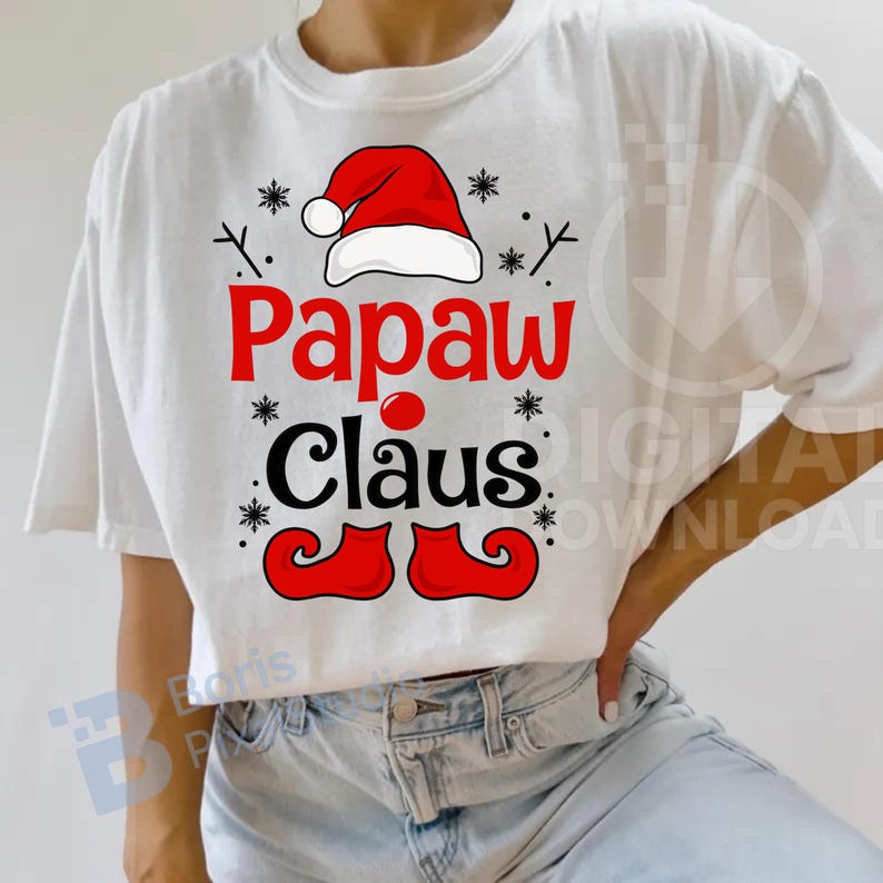 Papaw Claus PNG | Funny Christmas Sublimation Design for Grandpa ...