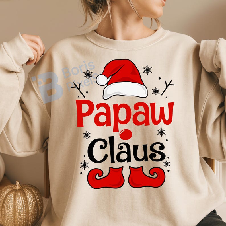 Papaw Claus PNG | Funny Christmas Sublimation Design for Grandpa ...