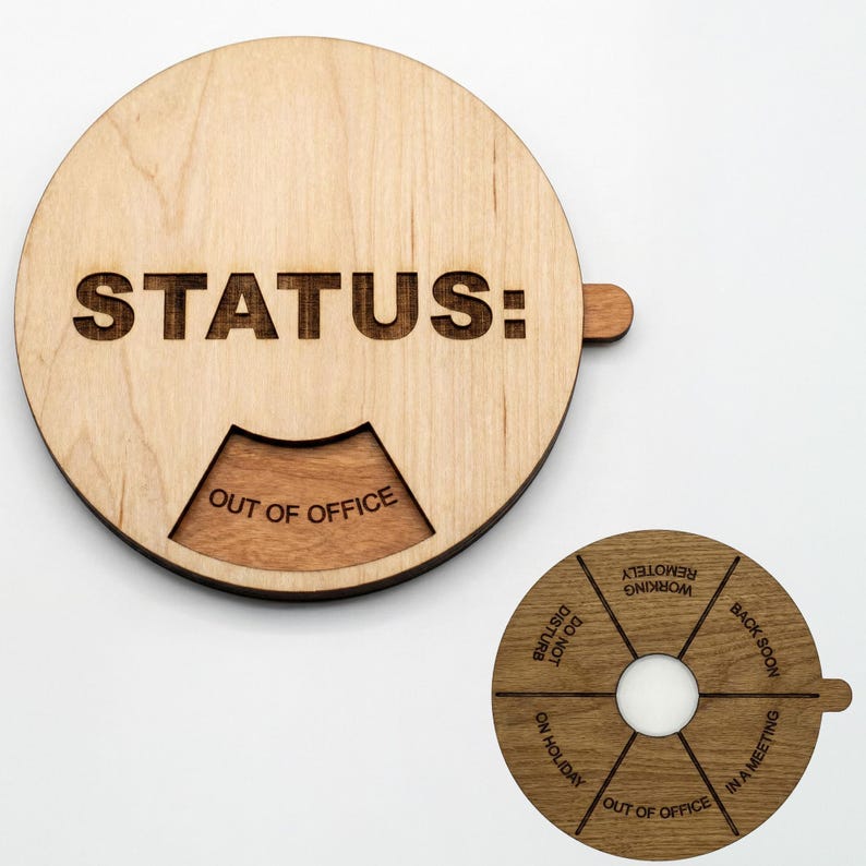 Funny Rotating Door Sign | Office Status Indicator Spinner File| SVG ...