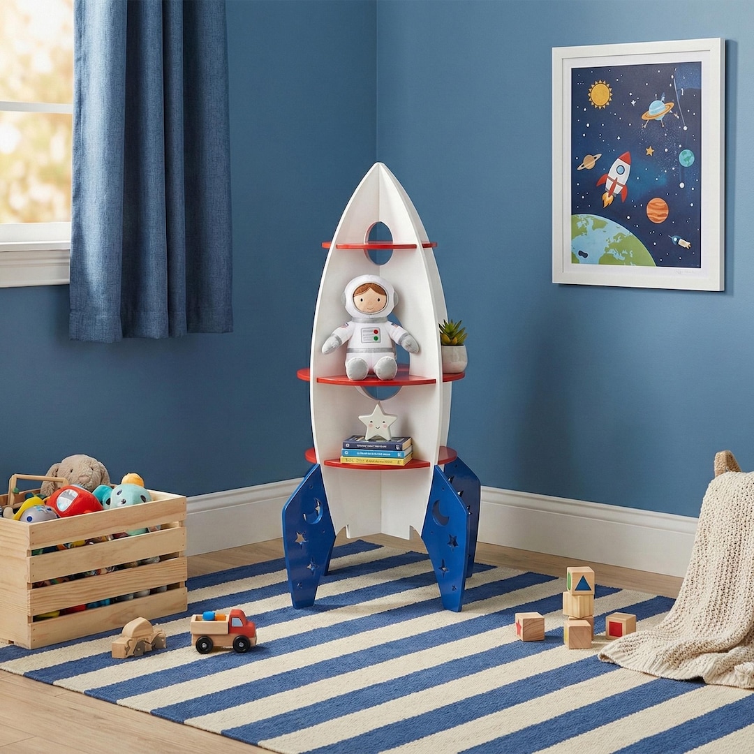 Rocket Ship Shelf Digital File for Nursery Space Decor SVG DXF AI ...