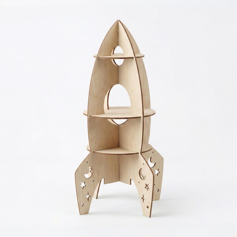 Rocket Ship Shelf Digital File for Nursery Space Decor SVG DXF AI ...
