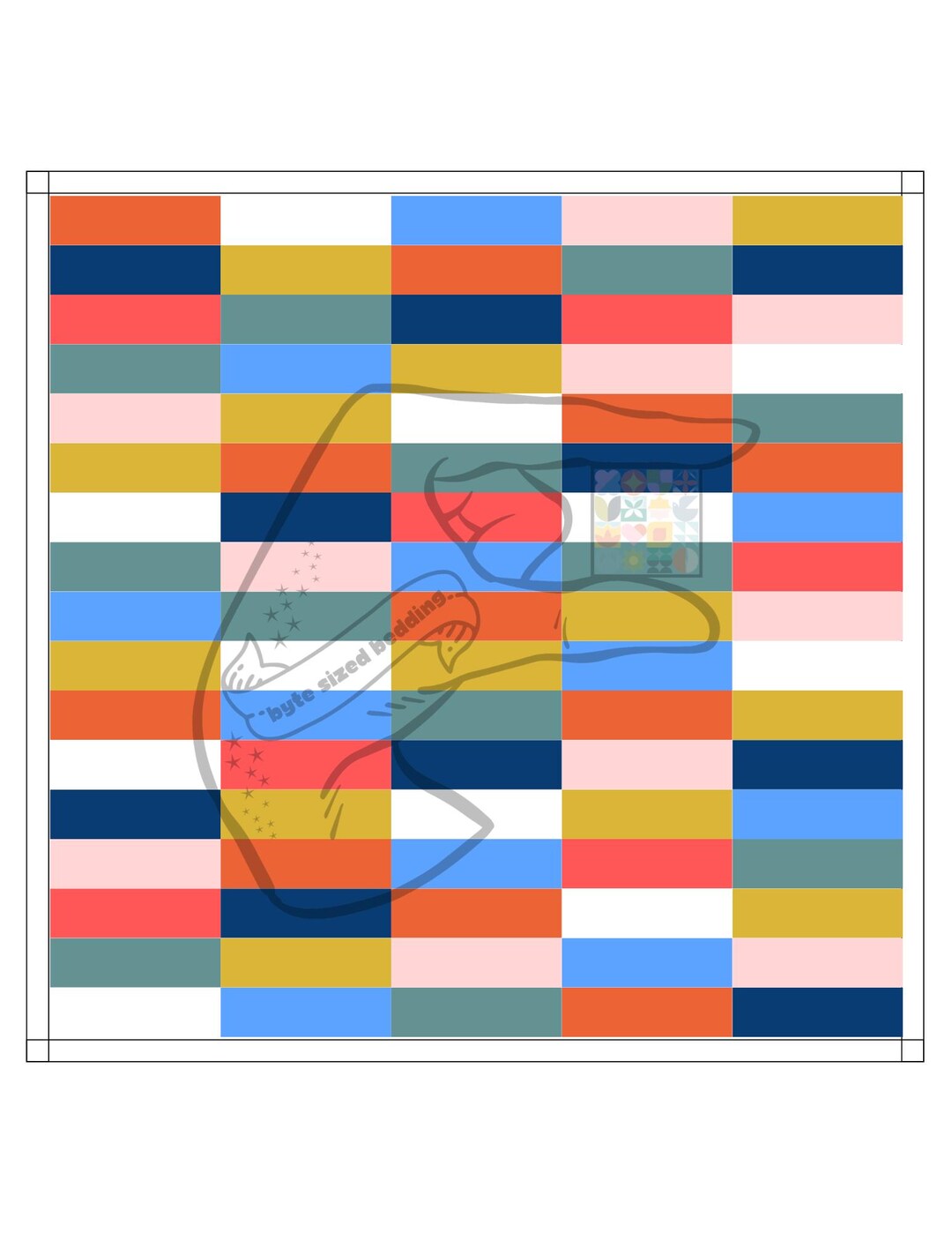 Anchal Multi Check Quilt 1:12 Scale FULL SIZED Digital Download ...