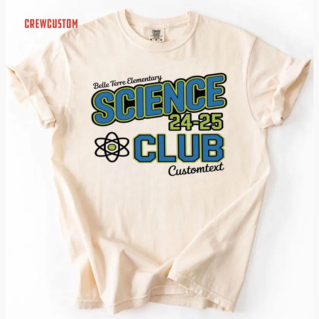 Custom Personalized Science Club Belle Terre Elementary Fun Learning ...