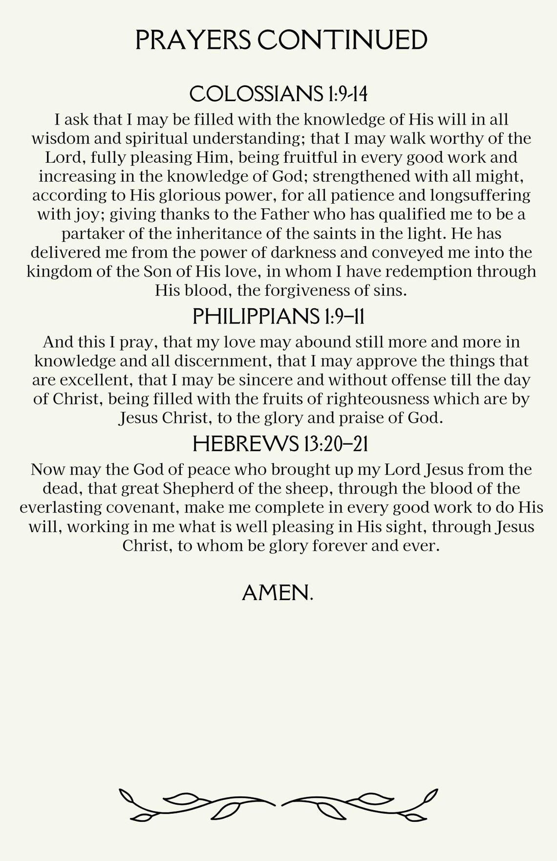The Prayers of Paul (ivory, 5.5x8.5) - Etsy