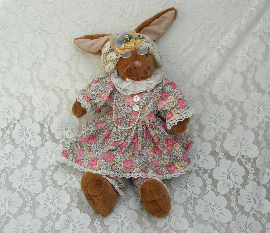 Grandma Rabbit, 2 Handmade Costumes, 16" Old Fashioned Spectacles ...