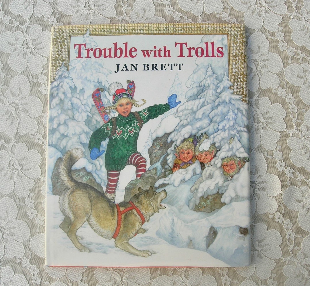 Trouble With Trolls, by Jan Brett, a Fun Scandinavian Story, Child's ...