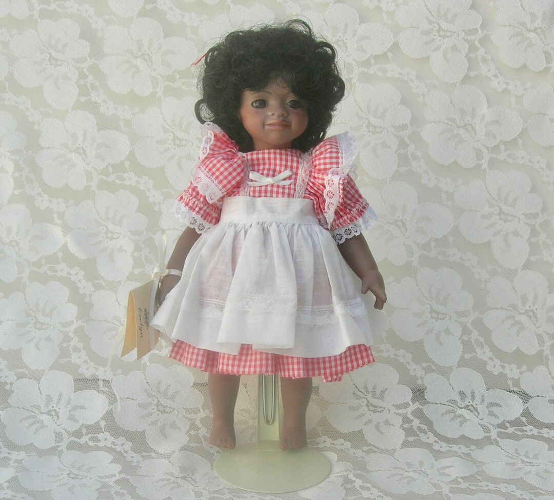 Adorable Girl Doll, 10.5" Tall, Dolls by Evelyn, African American Doll ...