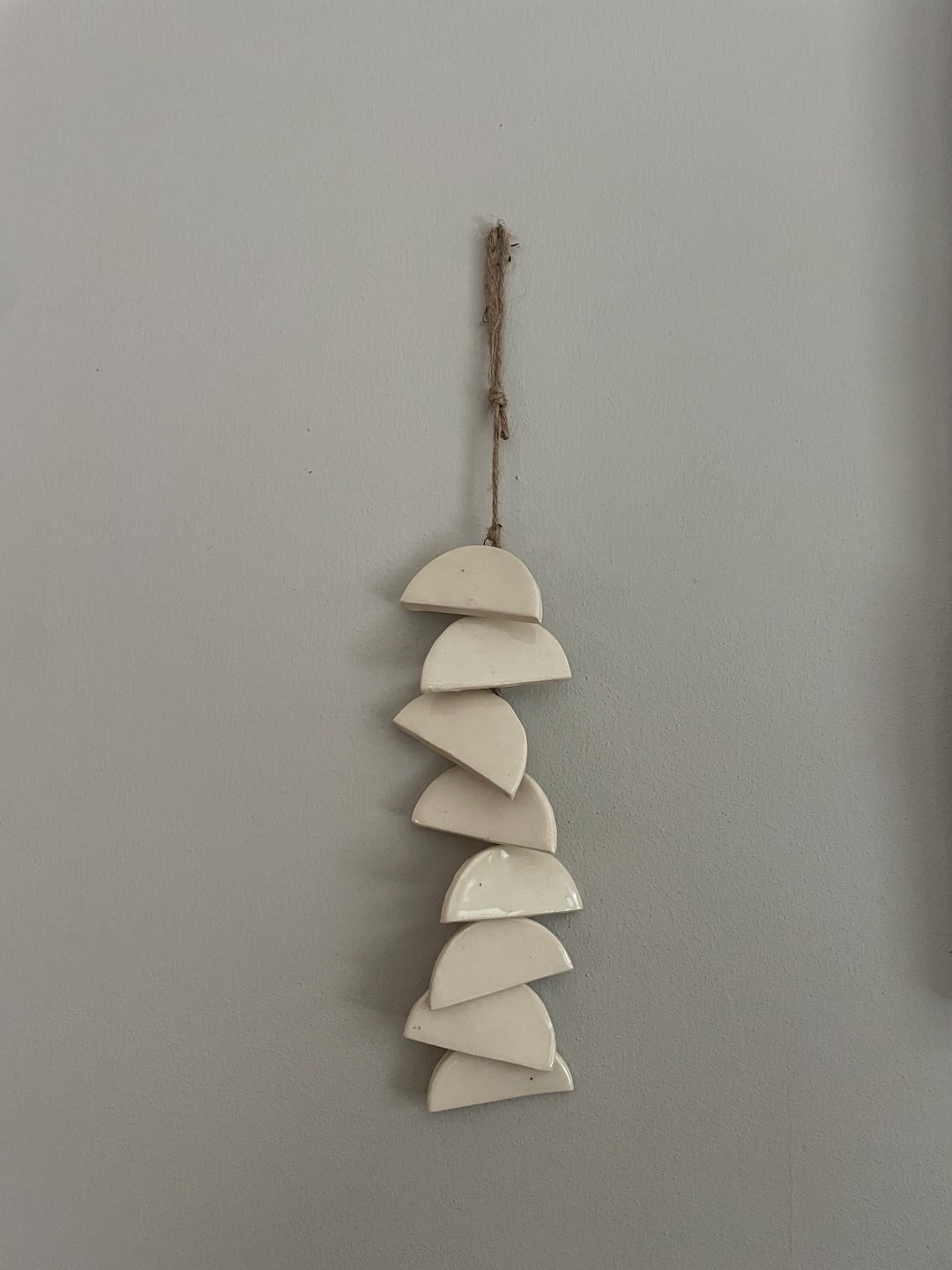 Half Moon Wall Hanging // Hand Crafted Ceramic Pieces - Etsy