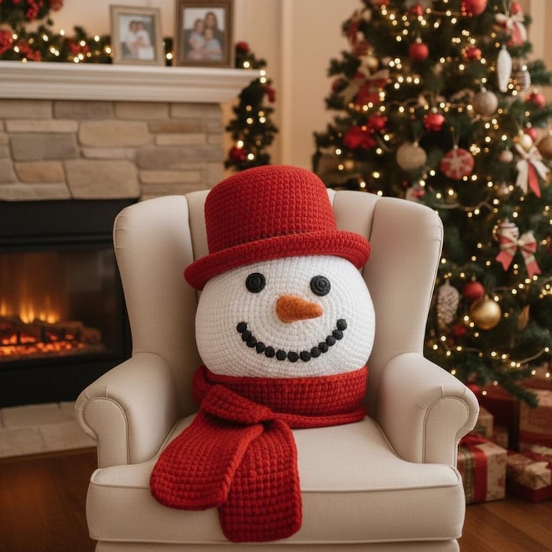 Giant Snowman Crochet Pattern PDF – Cozy Winter Decor – Amigurumi ...